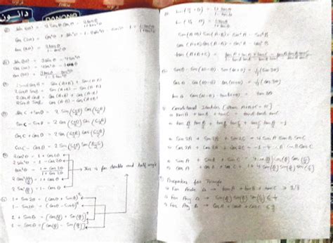 Trigonometry Short Notes Pdf