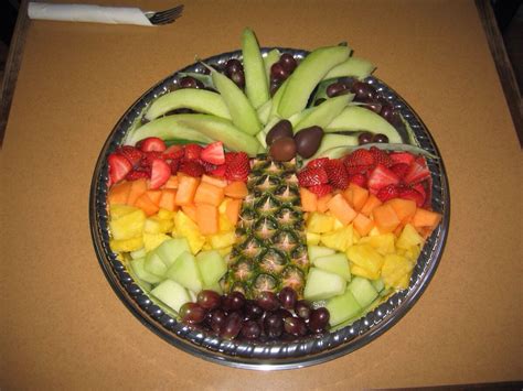 Fruit Tray With Pineapple Palm Tree At Jacqueline Sadler Blog