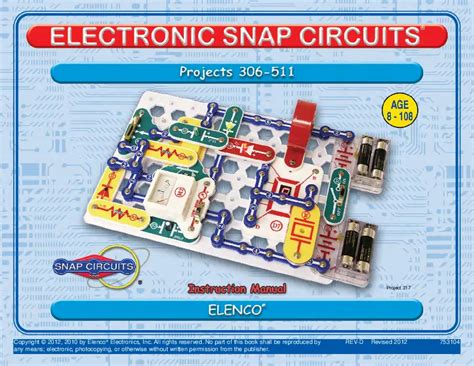 Elenco Snap Circuits Projects 306 511 Instruction Manual