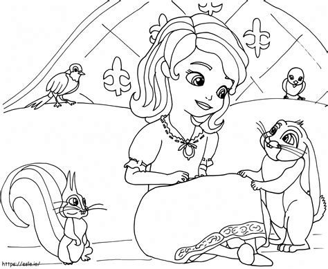 Desenho Para Colorir Princesa Sofia