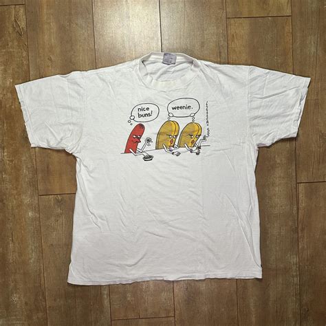 Vintage Nice Buns Weenie Funny Adult Humor Shirt Depop