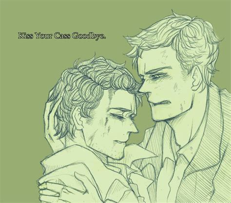 Spn Kiss Your Cass Goodbye By Kurolaurant On Deviantart Kiss You Spn Cass