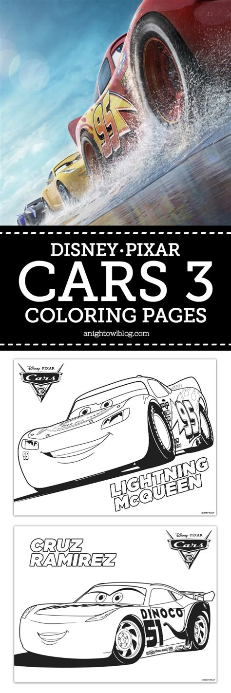 Cars 3 Free Coloring Pages