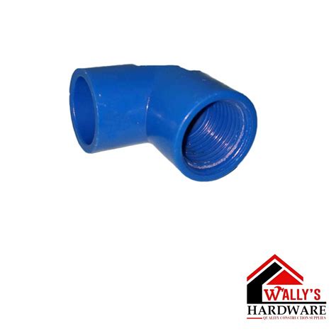 Pvc Blue Elbow Threaded Wallys Hardware