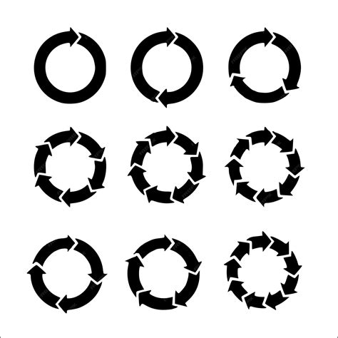 Infografía De Flechas Circulares Vector Premium
