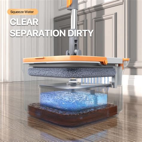 Bomidi M16 Self Wash Spinning Mop Spinner Flat 360 Rotating Cleaner With Turbo Flushing Bucket 2