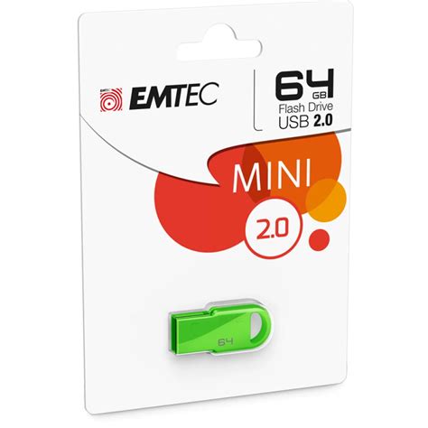 Emtec D250 Mini 2 0 64gb Usb 2 0 Green