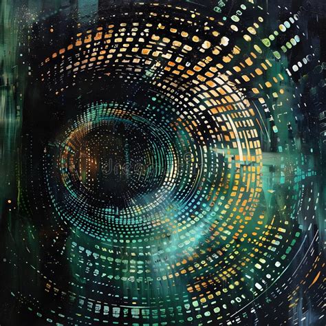 Binary Code Vortex Stock Illustration Illustration Of System 377934745