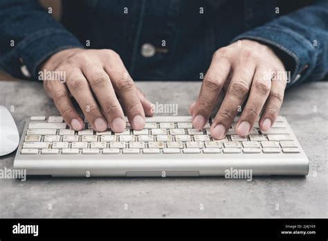 Closeup Very Dirty Computer Keyboard Grimy More Bacteria On Keyboard Stock Photo Alamy