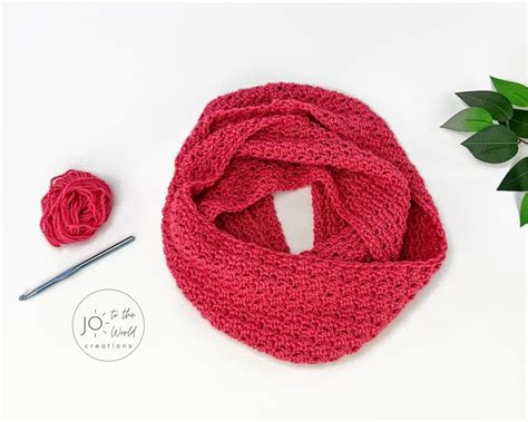 Easy Infinity Scarf Crochet Pattern Free Jo To The World Creations