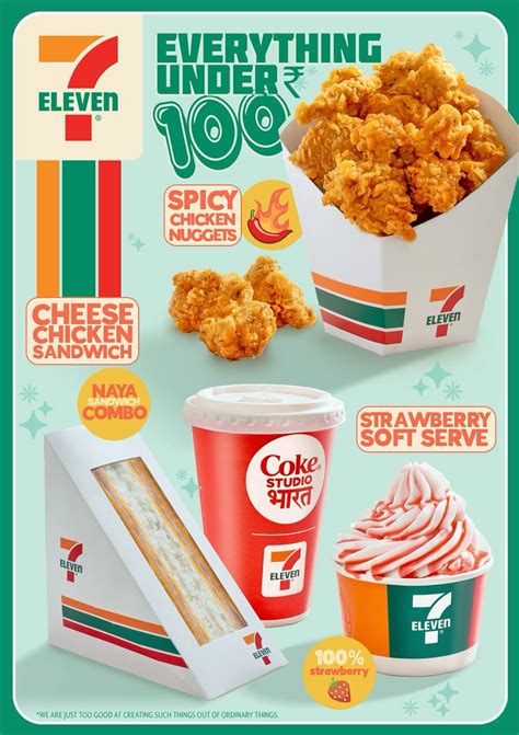 7 Eleven Food Poster Chicken Nuggets And Ice Creams 7eleven Poster