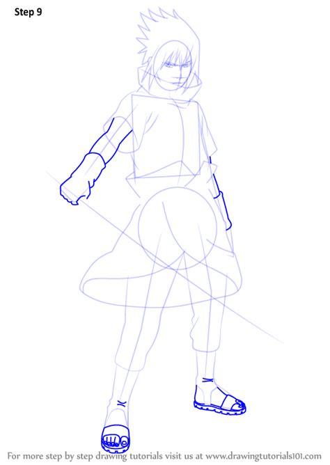 How To Draw Sasuke Uchiha From Naruto Naruto Step By Step DrawingTutorials101 Com