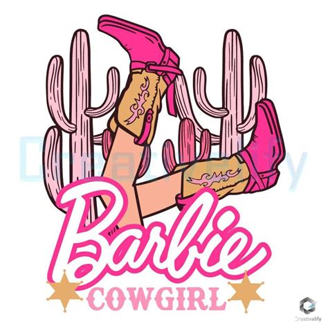 Cowgirl Barbie Barbenheimer Movie Svg Digital File Pegatinas Bonitas