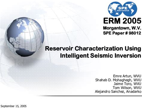 Pdf Reservoir Characterization Using Intelligent Seismic Inversion