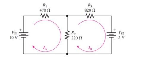 [solved] use mesh analysis method to determine the currents