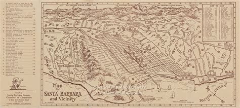 Map Of Santa Barbara And Vicinity