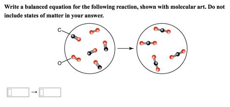 Solved Write A Balanced Equation For The Following Reaction