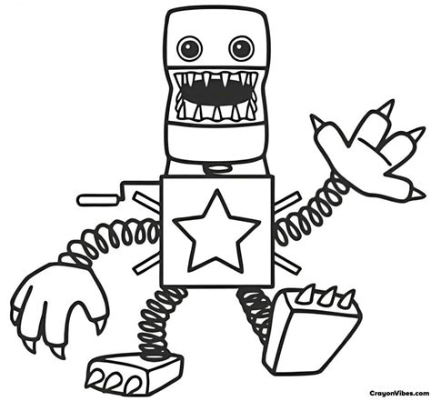 Robot Boxy Boo Coloring Pages