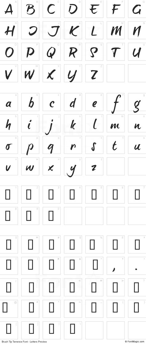 Brush Tip Terrence Font Fontmagic