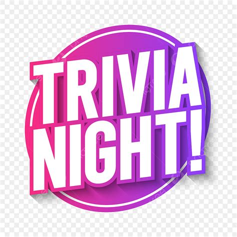 Trivia Night Vector Png Images Trivia Night Poster Trivia Night