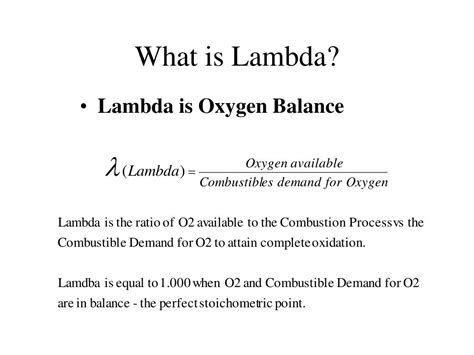 PPT Lambda Calculation From Exhaust Gas Measurements PowerPoint Presentation ID 6599990