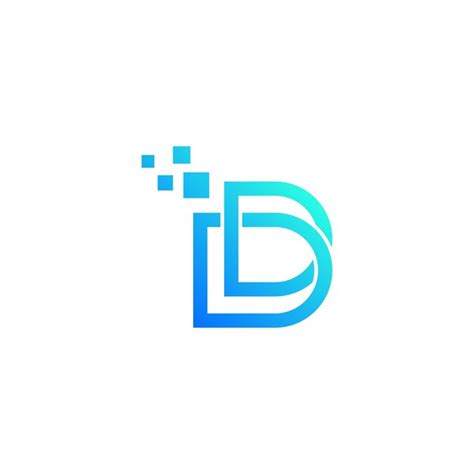 Premium Vector Abstract Initial Letter D Tech Logo