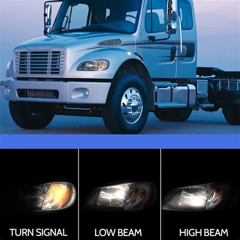 Dropship Headlight Assembly Compatible With 2004 2013 Freightliner M2
