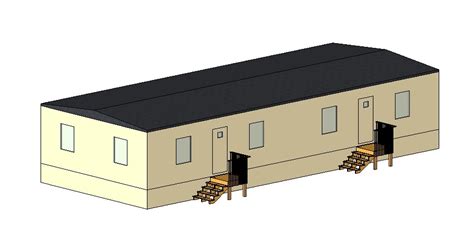 Industrial Warehouse Building 3d Elevation Cad Drawing Details Dwg File