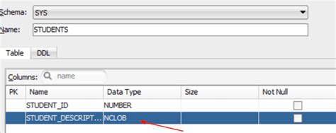 Oracle Nclob Datatype