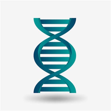 Premium Vector Dna Symbol Icon On White Background