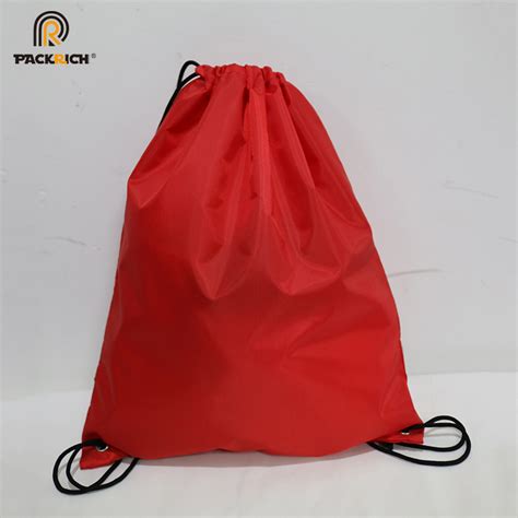 Polyester Strong Drawstring Backpack Bag Packrich