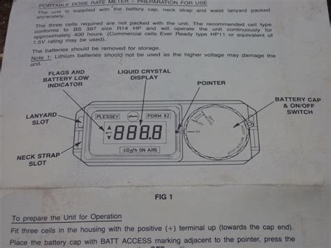 Plessey Controls Pdrm82 Portable Dose Rate Meter Geiger Counter Sync Below