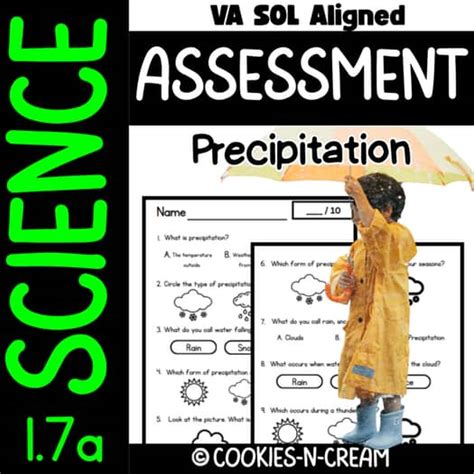 Precipitation Assessment Va Sol 17a By Cookies N Cream Tpt
