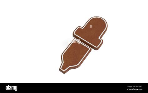 3d Rendering Of Gingerbread Cookie In Shape Of Symbol Of Medical Eye