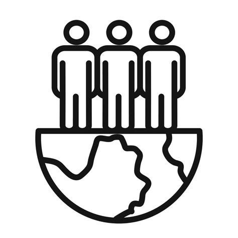 World Population Symbol Mark In Filled Style 47629075 Vector Art At Vecteezy