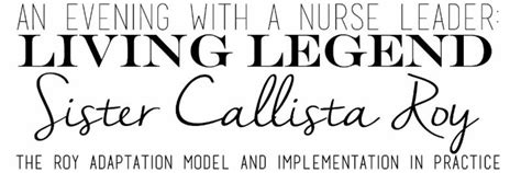 Sr Callista Roy An Evening With A Nurse Leader And Living Legend