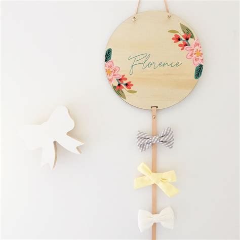 Bow Drops Multiple Designs Bow Holder Hair Accessories Holder Hair Tie Holder