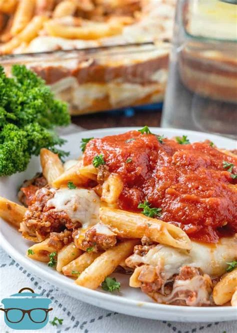 The Best Easy Baked Ziti Casserole Video The Country Cook