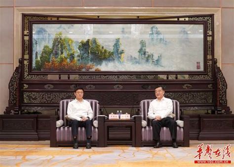张庆伟会见吴燕生一行 湖南 合作 发展
