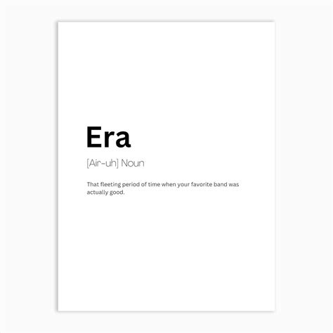 Era Definition Meaning 1 Art Print By Kaigozen Fy