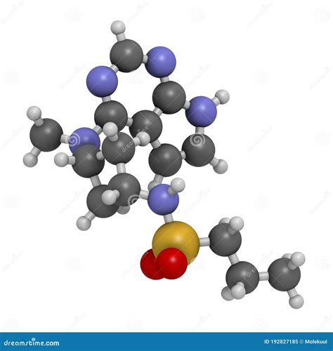 Abrocitinib Atopic Dermatitis Drug Molecule Jak1 Inhibitor Stock Image