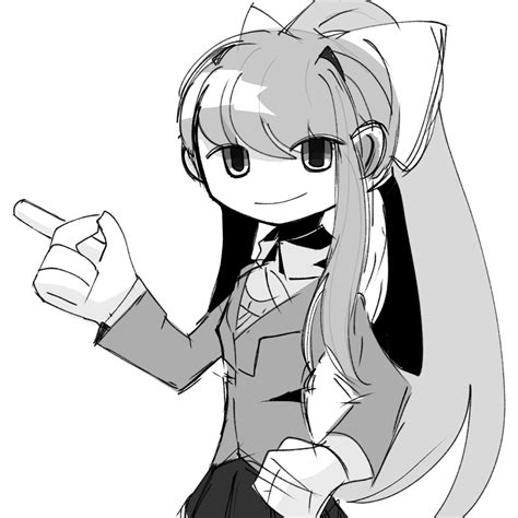 Monika Fanart And Some Panels Of Something Im Doing For My Own Training O