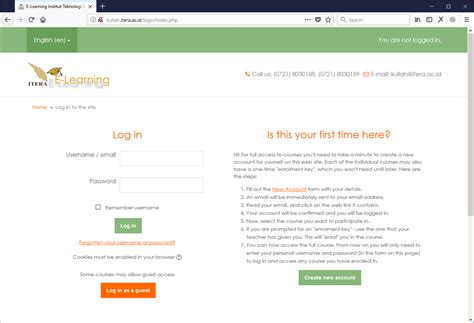 Resetlupa Password E Learning Unit Penunjang Akademik Teknologi