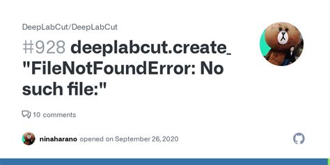 Deeplabcut Create Training Dataset Filenotfounderror No Such File Issue Deeplabcut