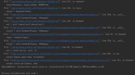 Runtimeerror Inconsistent Tensor Sizes At Pytorchtorchlibthc