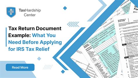 Tax Return Document Example For Irs Tax Relief Preparation