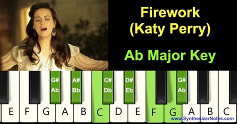 Firework Easy Piano Notes Chords Katy Perry Piano Keyboard Notes