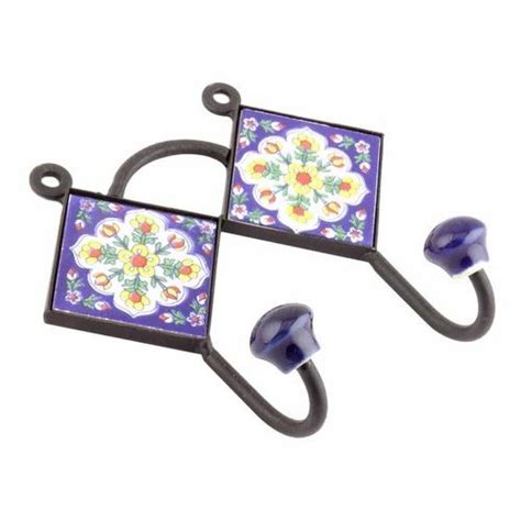 Multicolor Screw In Decorative Ceramic Tiles Wall Hook At Rs 160 Piece In New Delhi