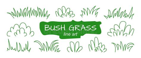 Outline Doodle Grass Stock Illustrations 10163 Outline Doodle Grass