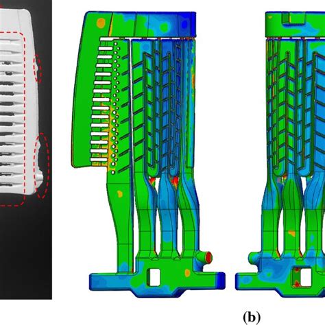 Defects Of Ceramic Cores A Flash And Burrs And B Complex Deformation